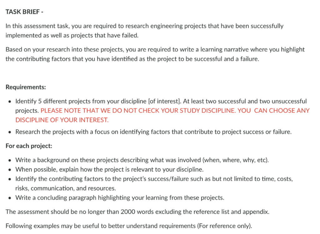 Solved TASK BRIEF - In this assessment task, you are | Chegg.com