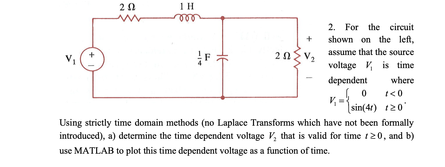 Solved For the circuit shown on the left, assume that the | Chegg.com