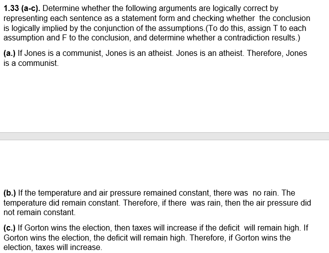 Solved This is a math logic question for a mathematical | Chegg.com