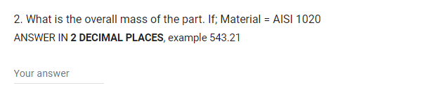 Solved Q1. Create the part shown in FIGURE Q1 using | Chegg.com