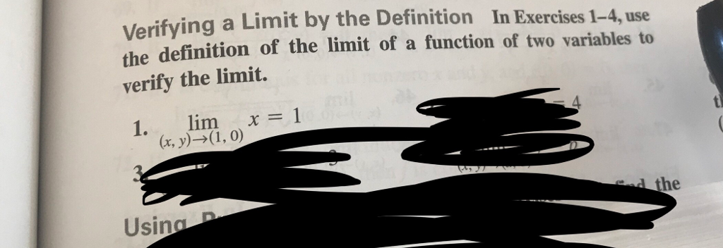 Solved Verifying a Limit the definition of the limit of a | Chegg.com