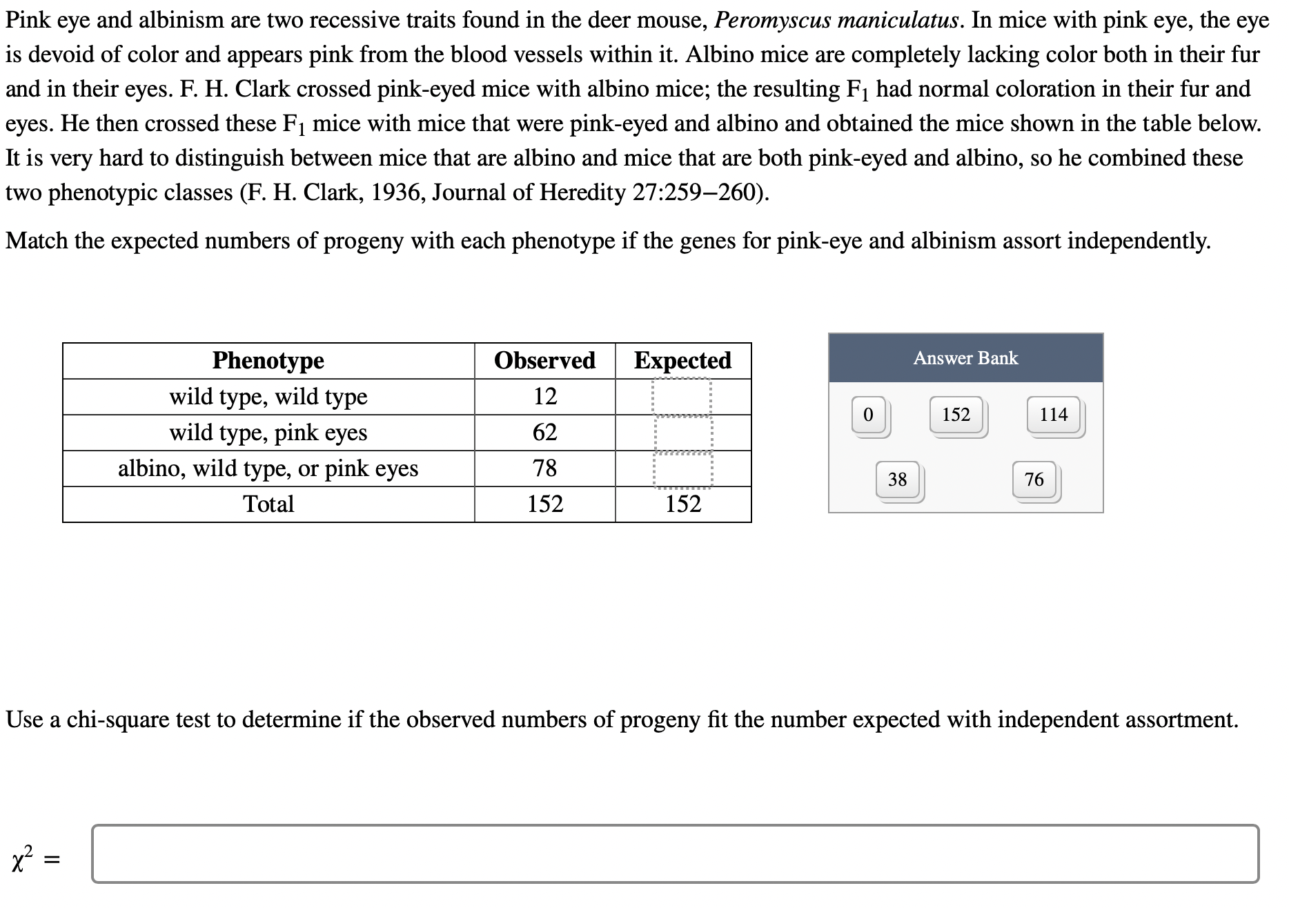 Solved Pink eye and albinism are two recessive traits found | Chegg.com