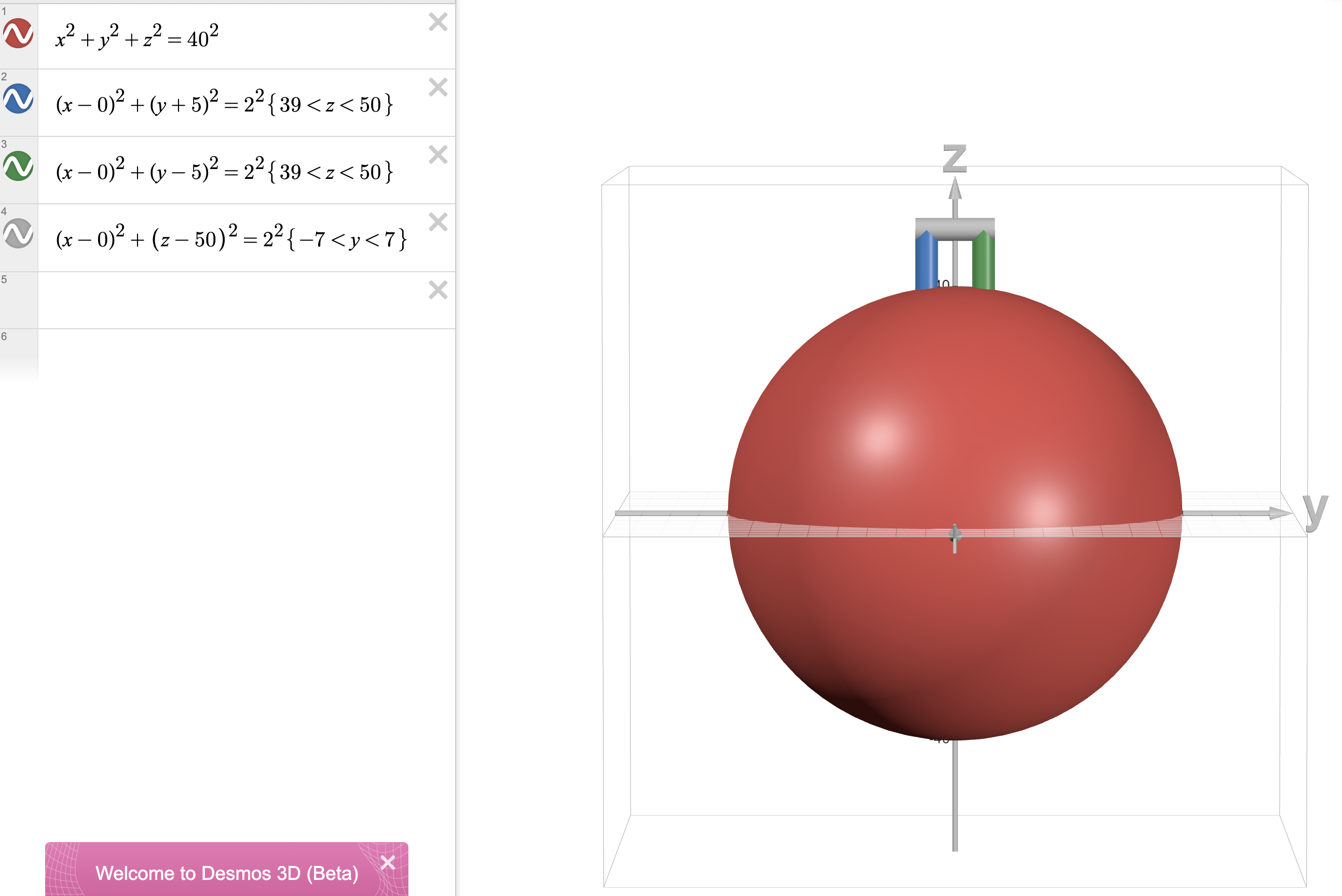 Solved I need to find the equation of a half torus which is | Chegg.com