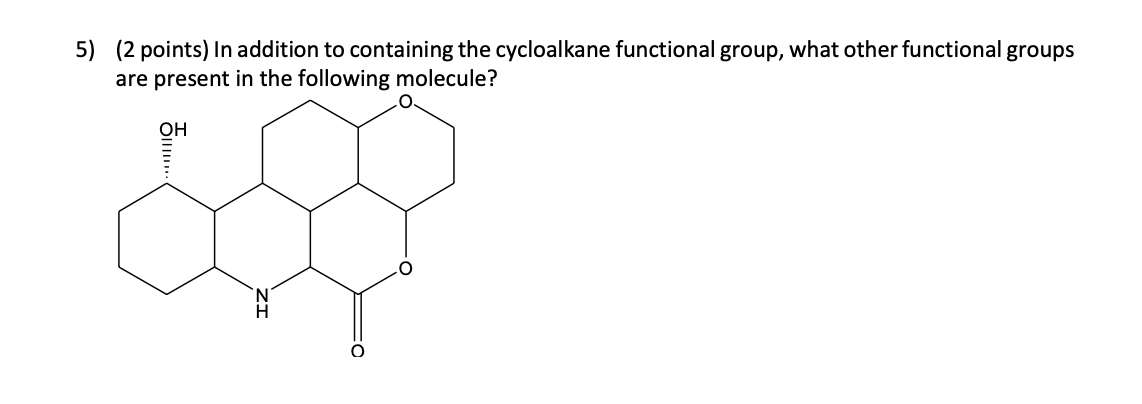 Solved 5) (2 points) In addition to containing the | Chegg.com
