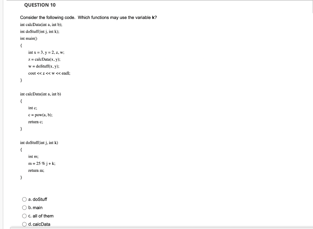 Solved QUESTION 8 If a reference parameter is changed inside | Chegg.com