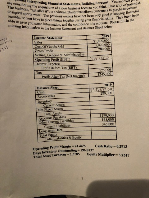 Solved mis) Interpreting Financial Statements, Building are | Chegg.com