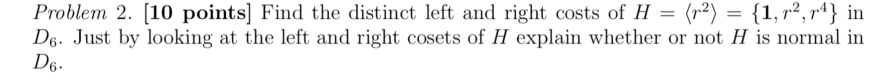 Solved Problem 2. (10 points) Find the distinct left and | Chegg.com