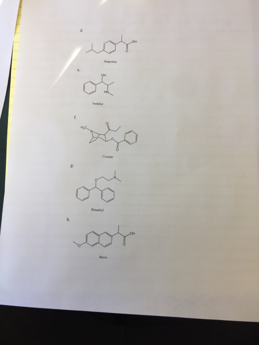 Solved 5. Name and circle all functional groups in the | Chegg.com