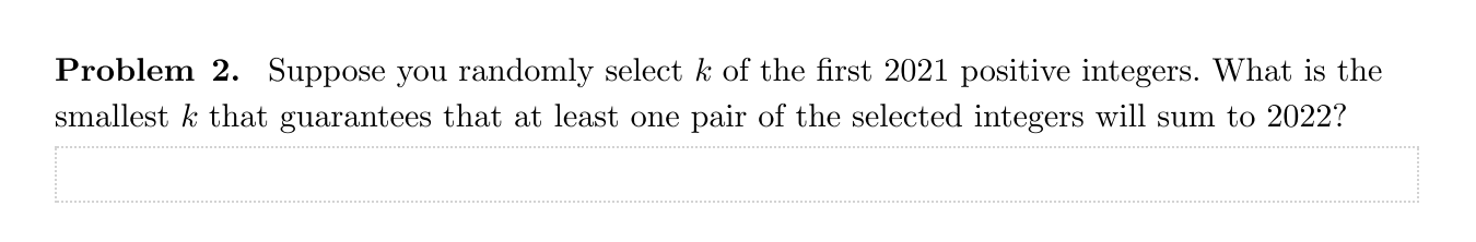 Problem 2. Suppose you randomly select k of the first | Chegg.com