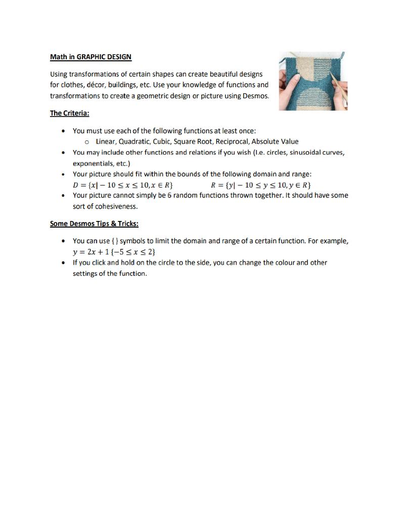 Solved Math in GRAPHIC DESIGN Using transformations of | Chegg.com