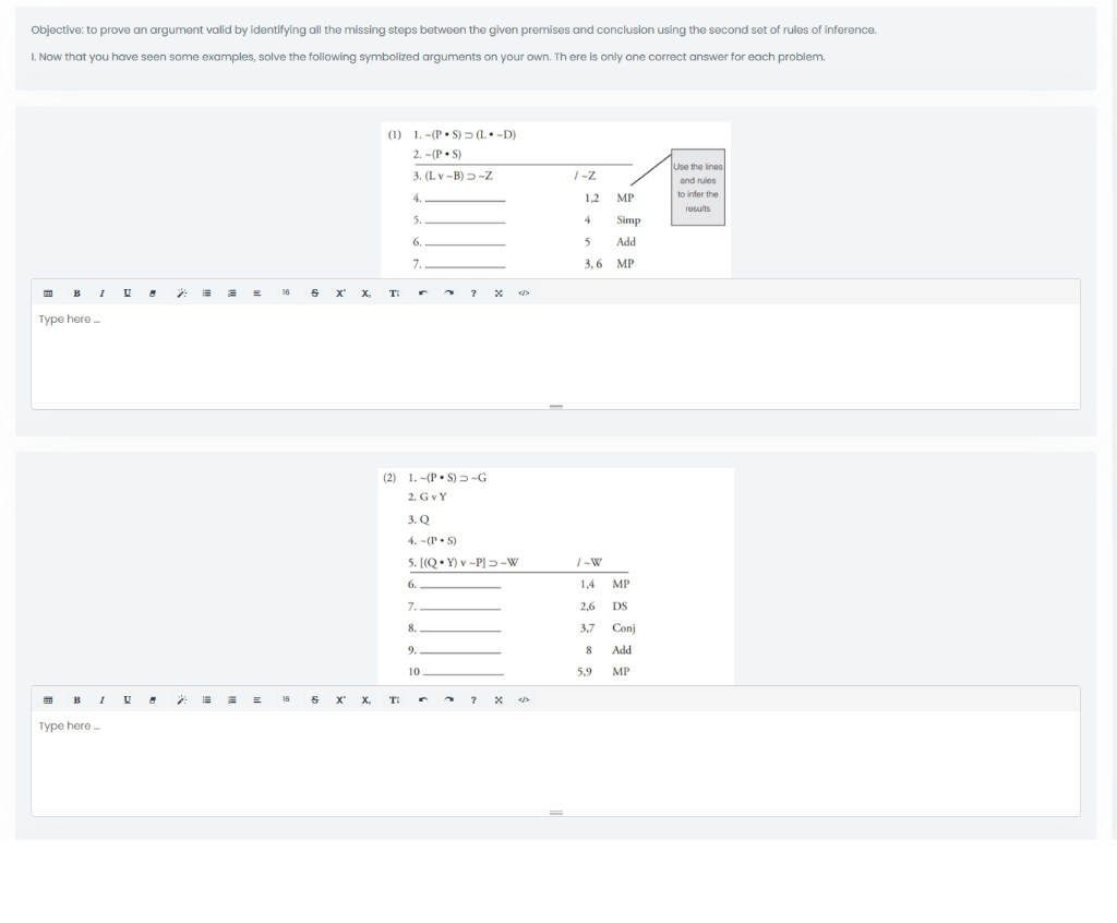 Solved Objective: to prove an argument valid by identifying | Chegg.com