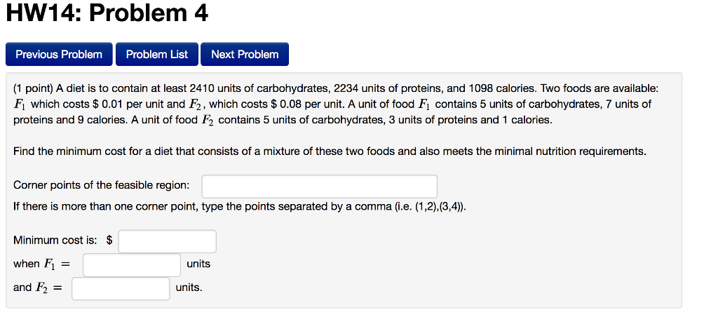 Solved HW14: Problem 4 Previous Problem Problem List Next | Chegg.com