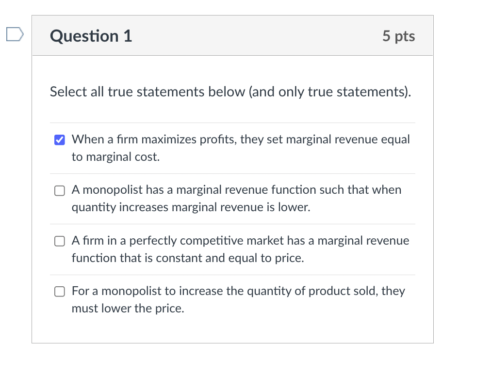 Solved Select all true statements below (and only true | Chegg.com