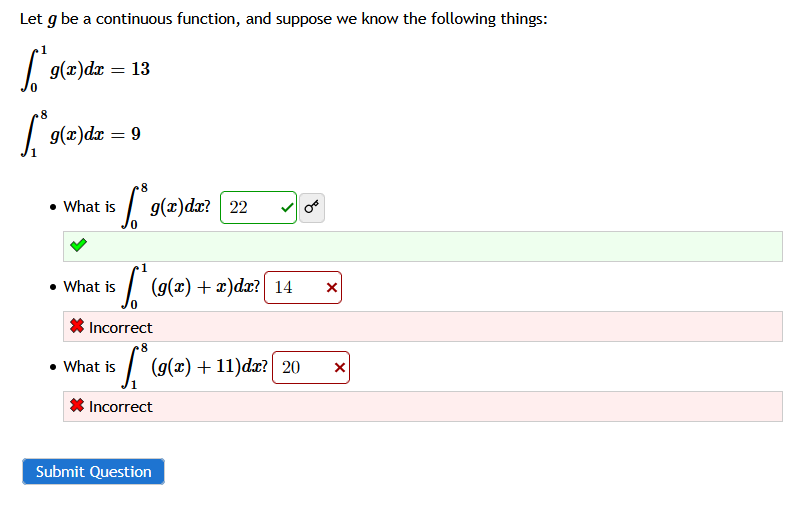 Solved Let gbe a continuous function, and suppose we know | Chegg.com