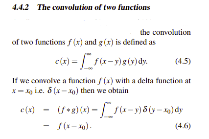 Solved 4.4.2 The convolution of two functions the | Chegg.com