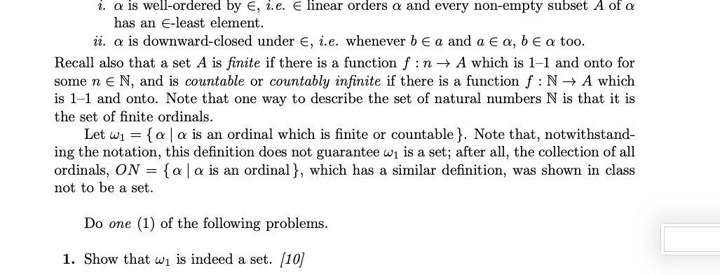 Solved i. a is well-ordered by E, i.e. E linear orders a and | Chegg.com