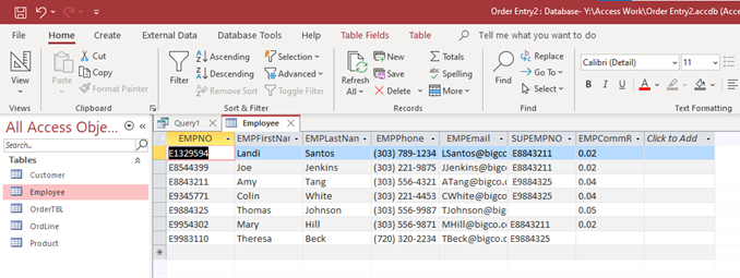 Solved Complete the following tasks in Mirosoft Access using | Chegg.com