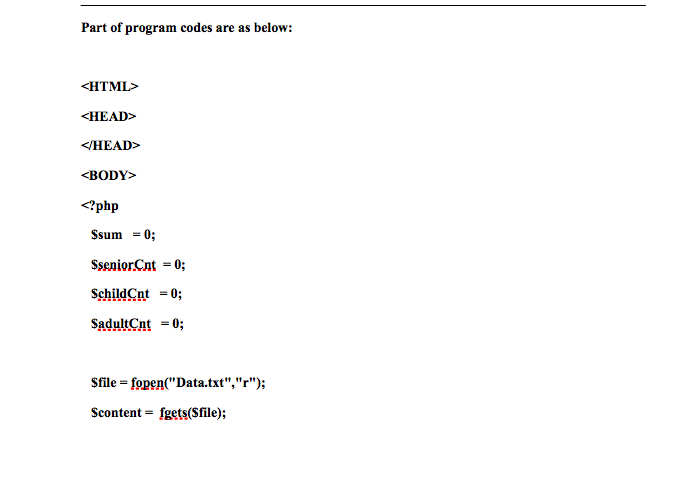 Solved 6 Write A Php Program To Read A Text File Datatxt 3991