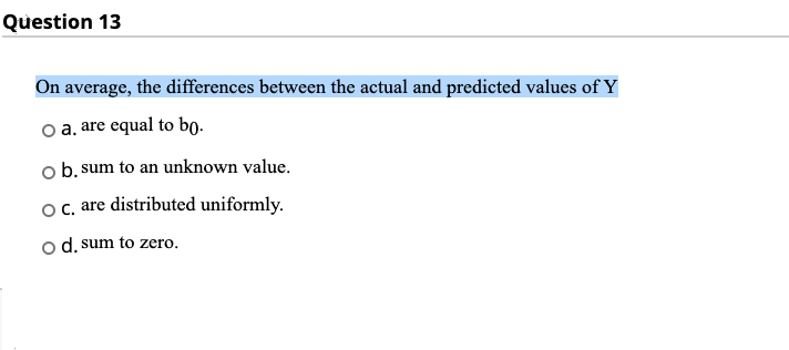 Solved Question 16 The error term ε in a regression model | Chegg.com