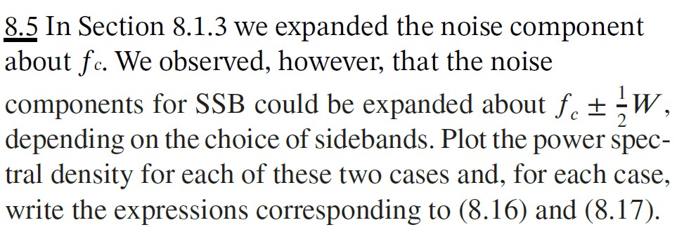 8.5 In ﻿Section 8.1.3 we ﻿expanded the noise | Chegg.com