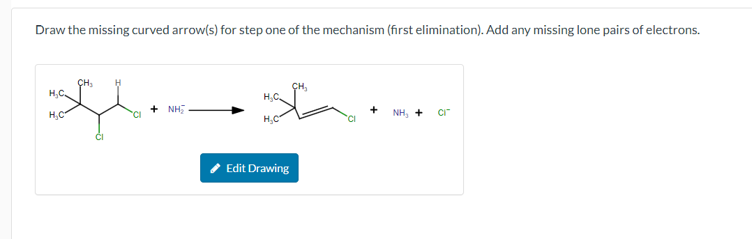 Solved Draw the missing curved arrow(s) for step one of the | Chegg.com