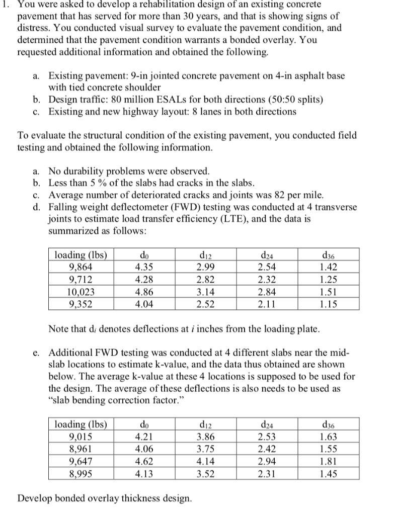 1. You were asked to develop a rehabilitation design | Chegg.com