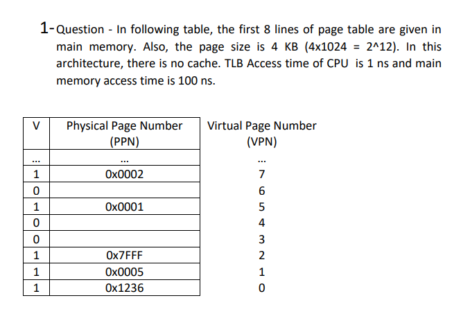 1-Question - ﻿In following table, the first 8 ﻿lines | Chegg.com