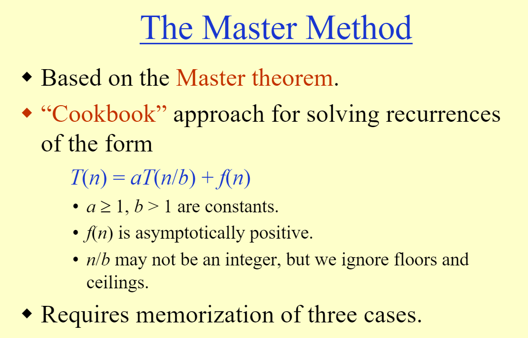 Solved Use the master method to give tight asymptotic bounds | Chegg.com