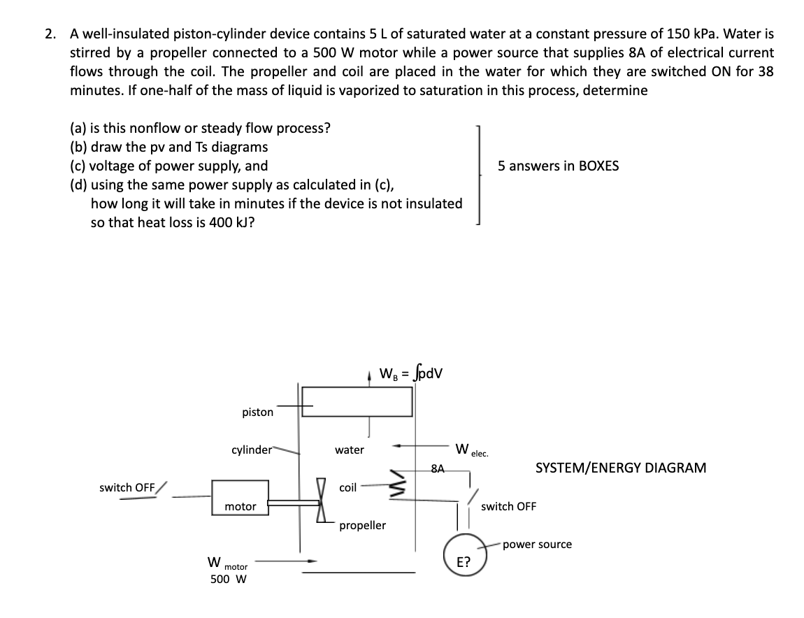 Solved 1. A well-insulated rigid tank contains 5 kg of | Chegg.com