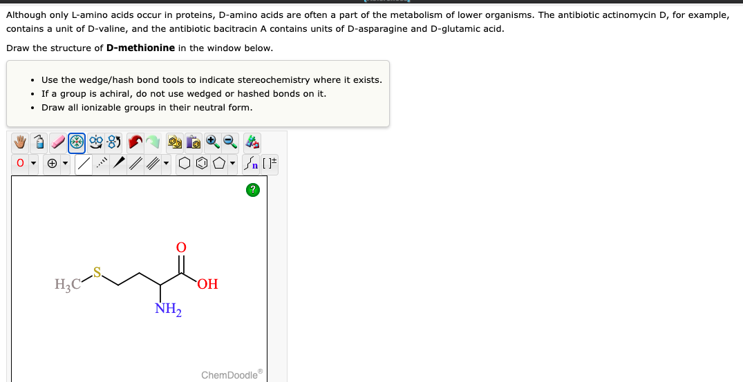 Solved Although only L-amino acids occur in proteins, | Chegg.com