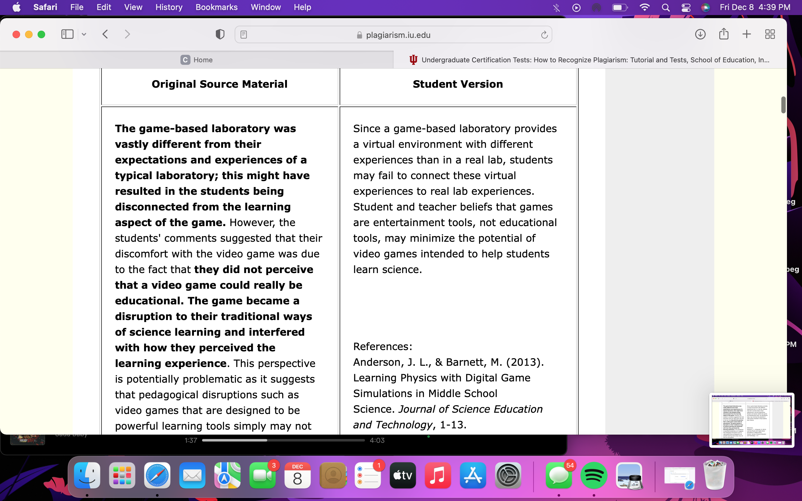 Solved Original Source MaterialThe game-based laboratory | Chegg.com