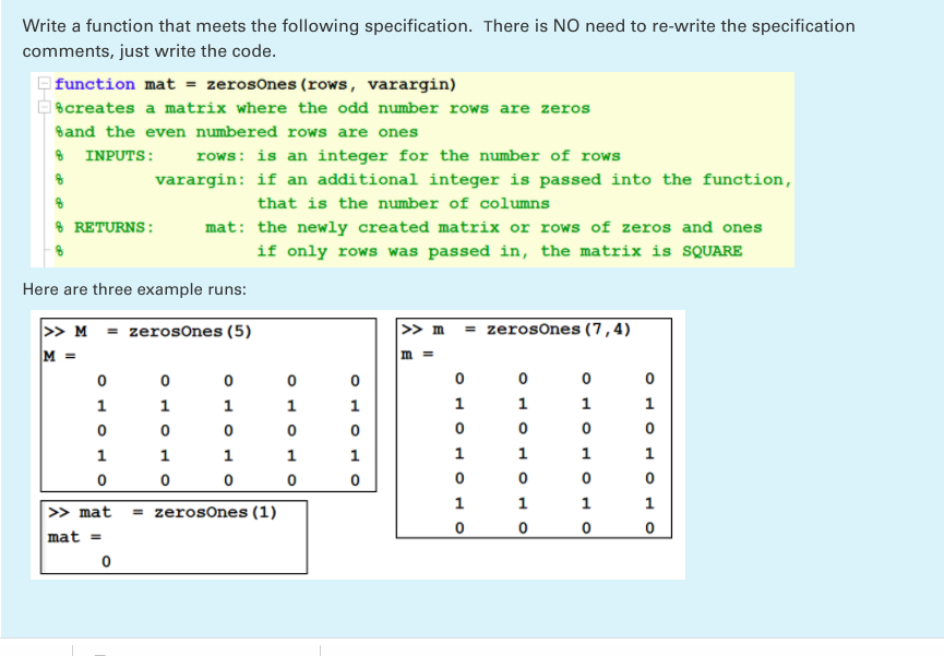 Solved Write a function that meets the following | Chegg.com