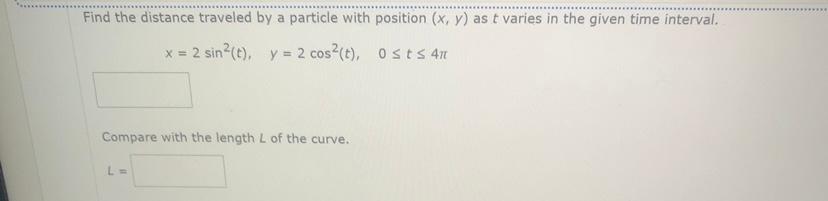 Solved Find the distance traveled by a particle with | Chegg.com