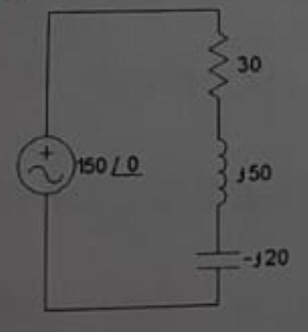 Solved Determine the power triangle of the circuit shown and | Chegg.com