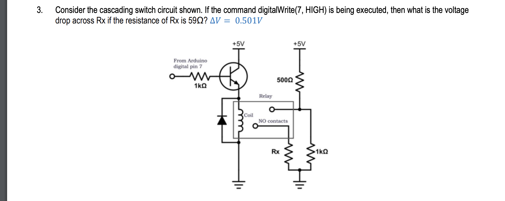 Solved 3. Consider the cascading switch circuit shown. If | Chegg.com