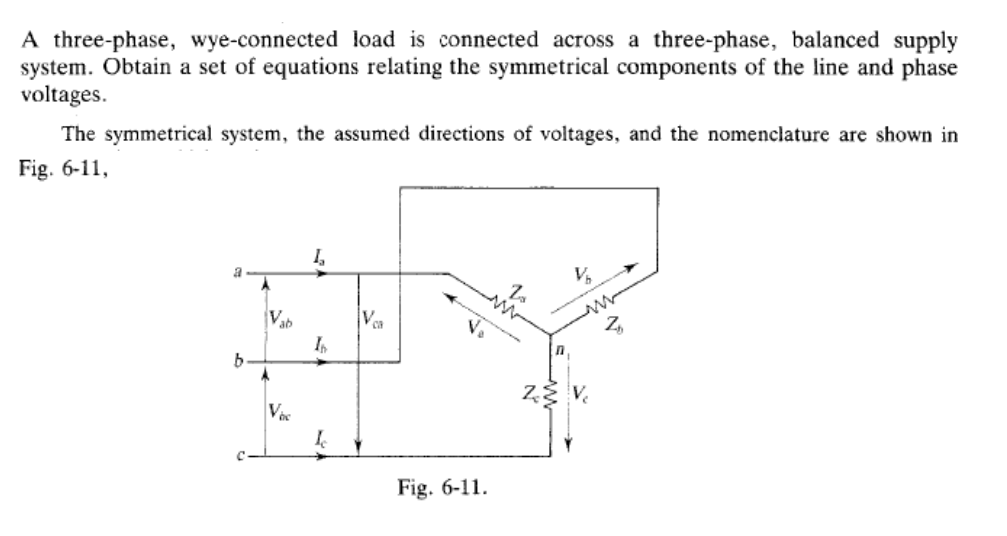 Solved A three-phase, wye-connected load is connected across | Chegg.com