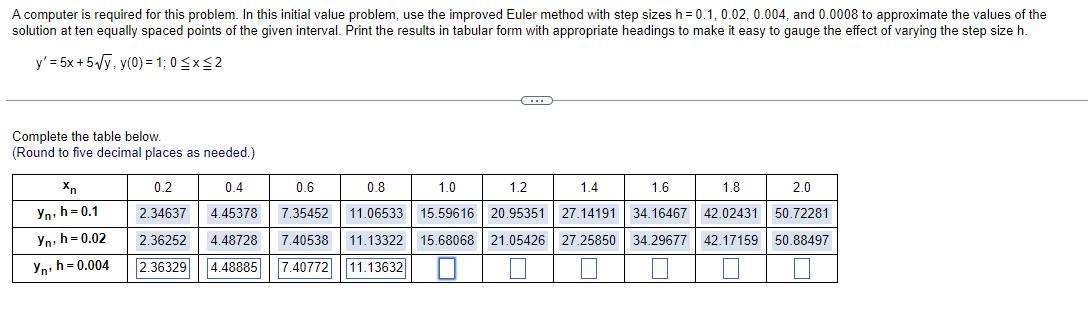 Solved can someone write a improved euler's script | Chegg.com