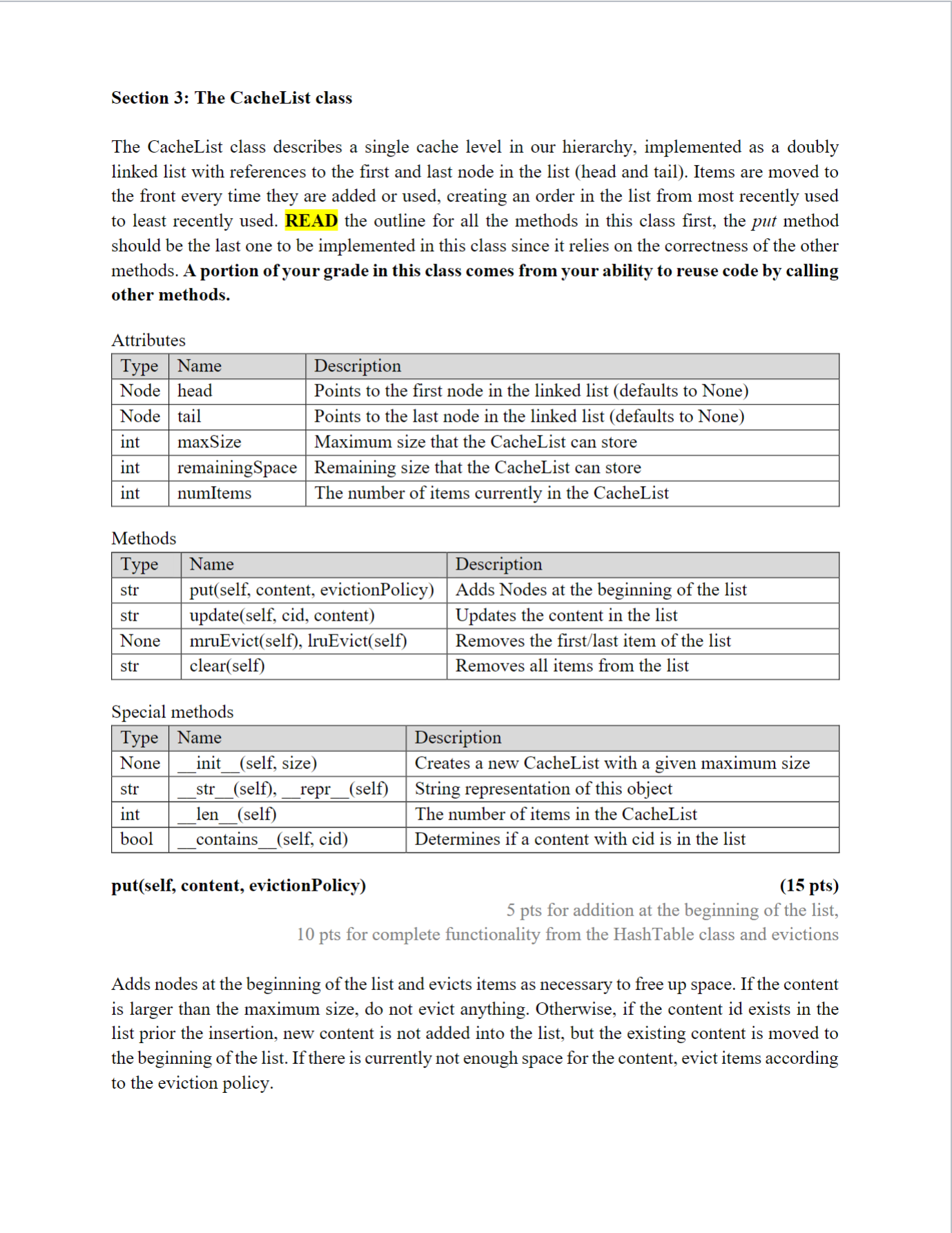 Solved Section 1: What is a Cache? What are we making? A | Chegg.com