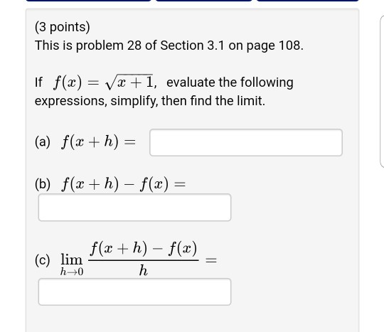 Solved (3 points) This is problem 26 of Section 3.1 on page | Chegg.com
