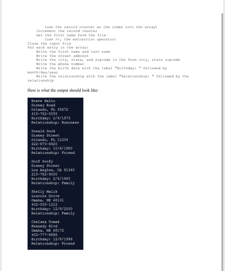 Solved #include using namespace std; struct | Chegg.com
