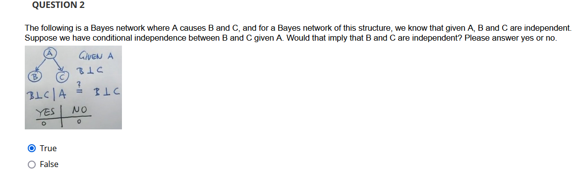 Solved Given the following Bayesian network, what is the | Chegg.com