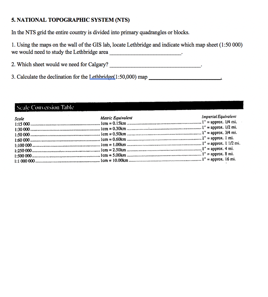 4. ALBERTA SURVEY SYSTEM With a few exceptions, the | Chegg.com