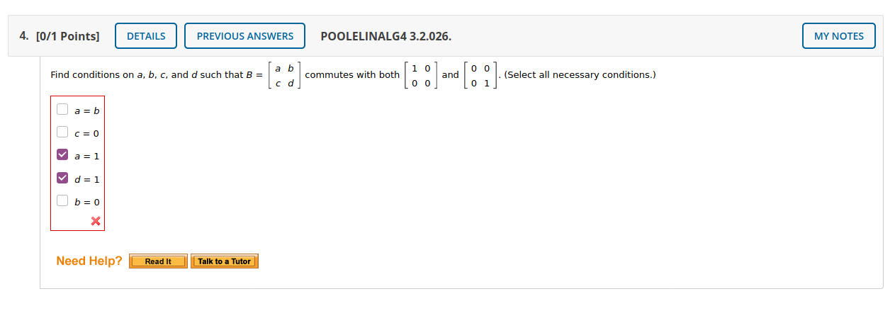 Solved 4. [0/1 Points] DETAILS PREVIOUS ANSWERS POOLELINALG4 | Chegg.com