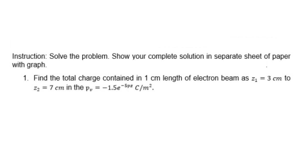 Solved Instruction: Solve the problem. Show your complete | Chegg.com