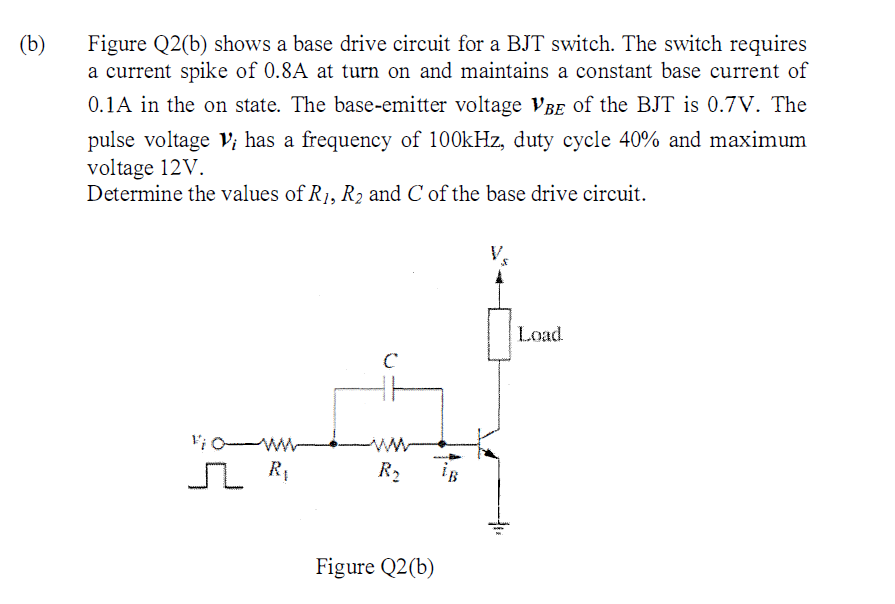 Solved A single quadrant DC motor drive circuit is shown in | Chegg.com
