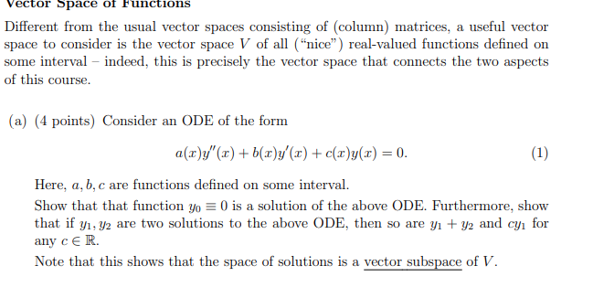Solved Different from the usual vector spaces consisting of | Chegg.com