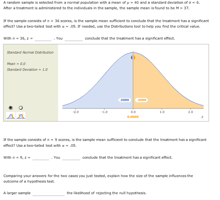 Solved A random sample is selected from a normal population | Chegg.com