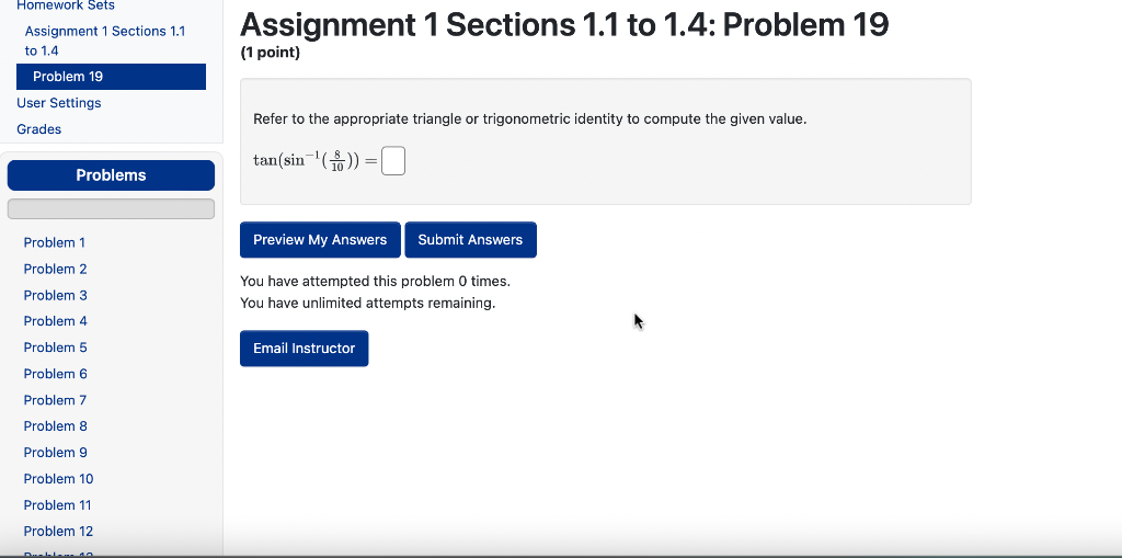 Solved Assignment 1 Sections 1.1 to 1.4 : Problem 19 (1 | Chegg.com