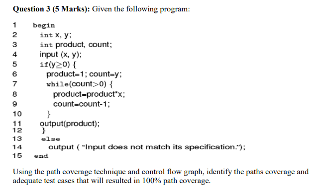 Solved Question 1 (2 Marks): Given the following state | Chegg.com
