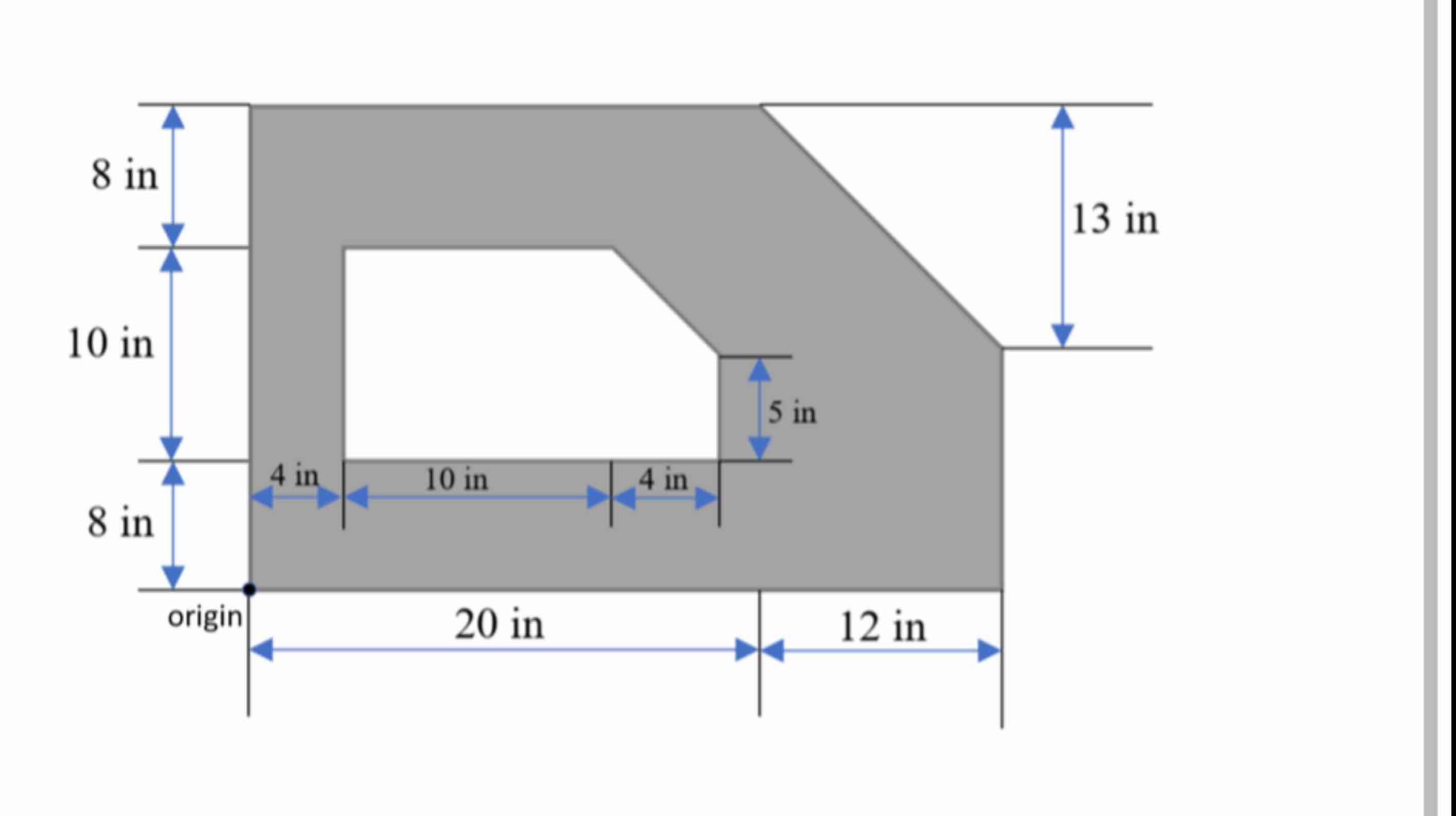 Solved Determine the following for the shape | Chegg.com